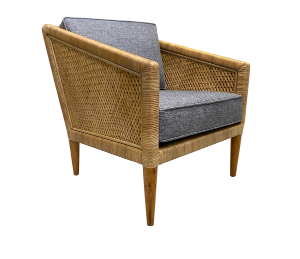 Romilly 28" Accent Chair - Natural Blue - Classic Carolina Home