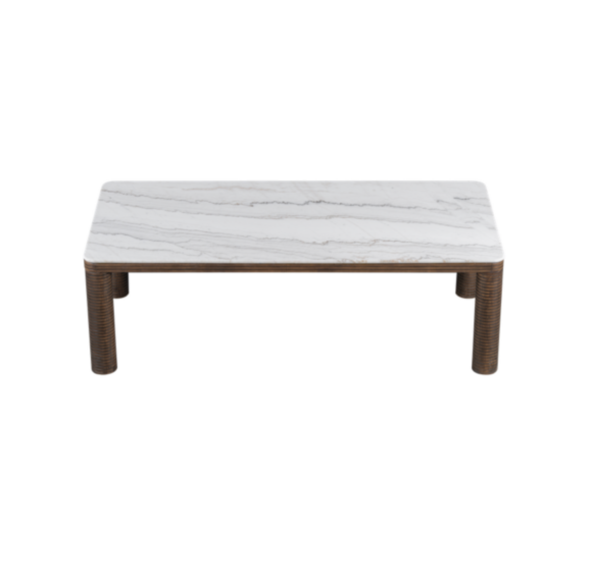 Dimetrie 95" Dining Table- Medium Cinder and Grecian White Marble ...