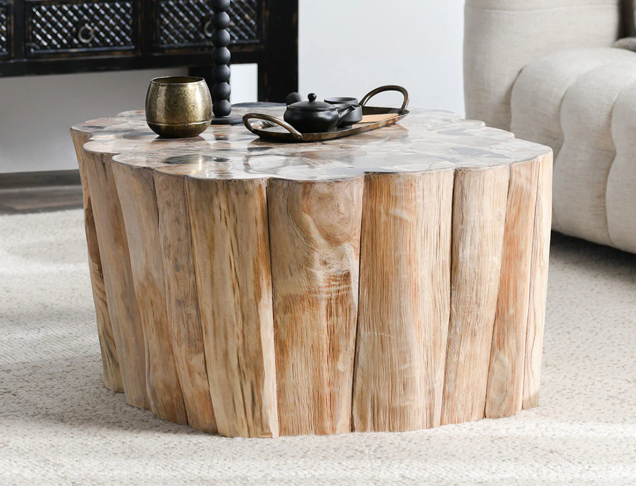 Mauritius 42" Teak Wood Coffee Table – Classic Carolina Home