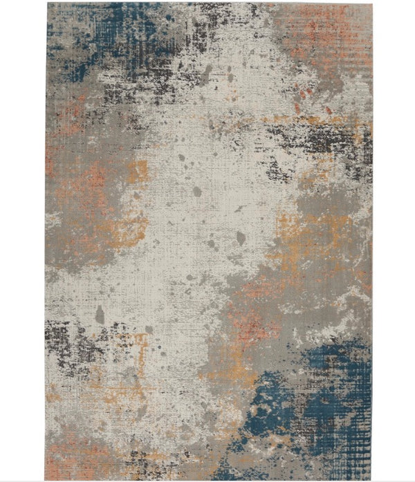 Cumulus Area Rug - Grey/Blue/Ivory/Rust - Classic Carolina Home